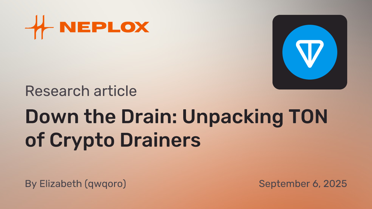 Down the Drain: Unpacking TON of Crypto Drainers